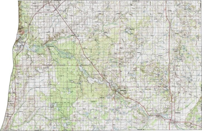 Allegan County Map, Michigan - US County Maps