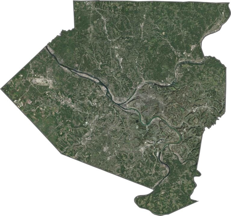 Allegheny County Map, Pennsylvania - US County Maps