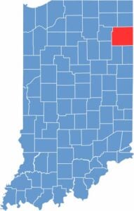 Allen County Map, Indiana - US County Maps