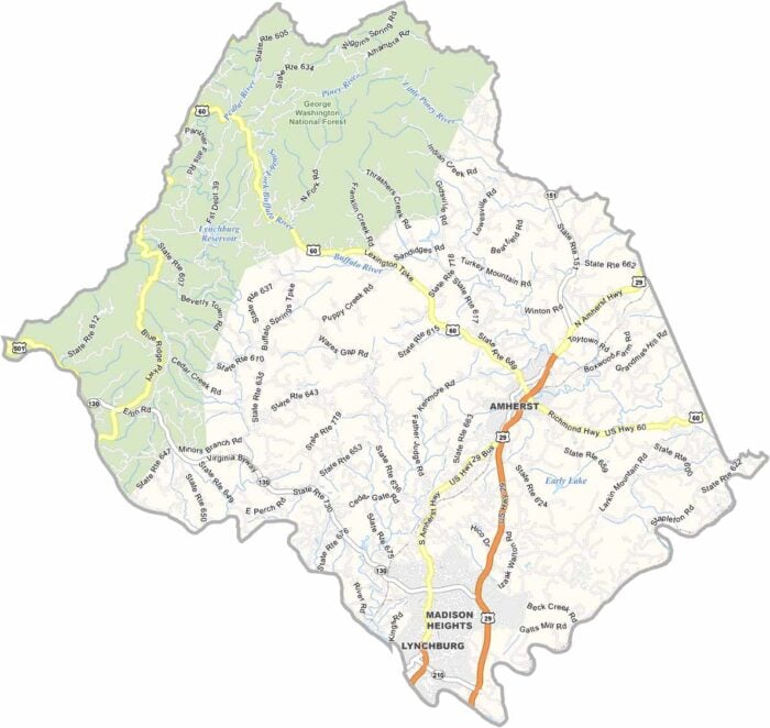 Rockingham County Map, Virginia - US County Maps