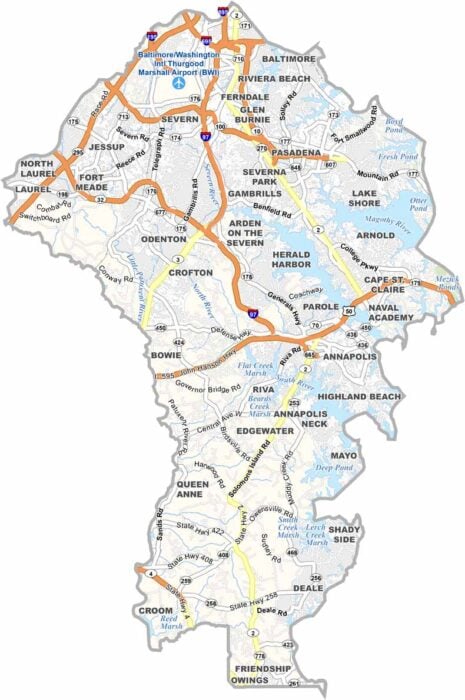 Maryland County Map - US County Maps Maryland County Map - US County Maps