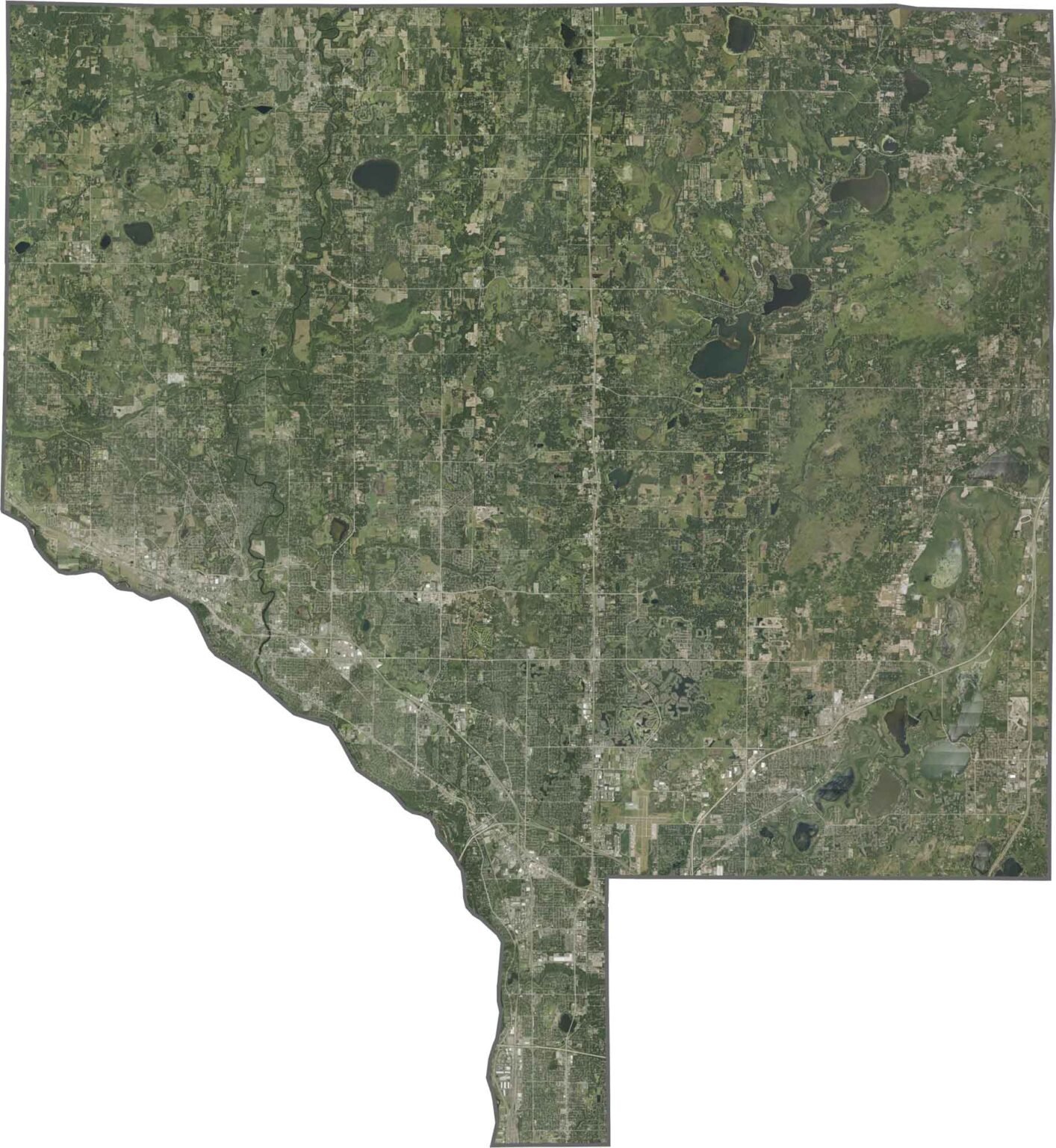 Anoka County Map, Minnesota - US County Maps