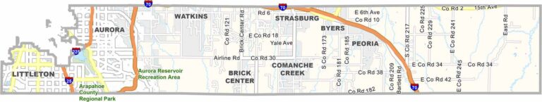 Arapahoe County Map, Colorado - US County Maps