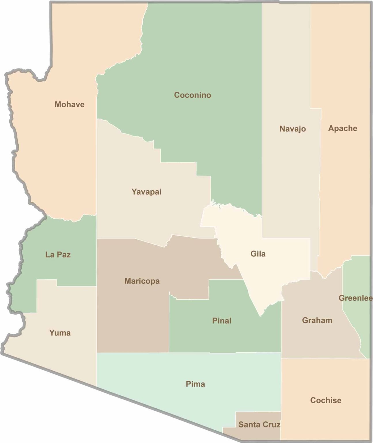 Apache County Map, Arizona - US County Maps Apache County Map, Arizona - US County Maps