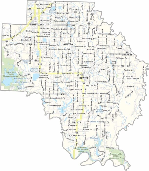 Conway County Map, Arkansas - US County Maps