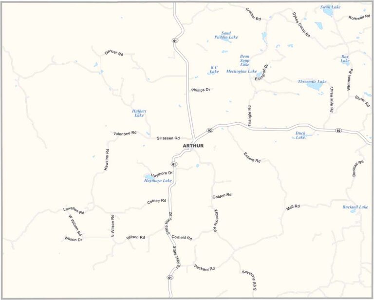 Fillmore County Map, Nebraska - US County Maps