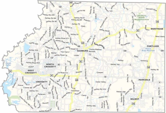 Conway County Map, Arkansas - US County Maps