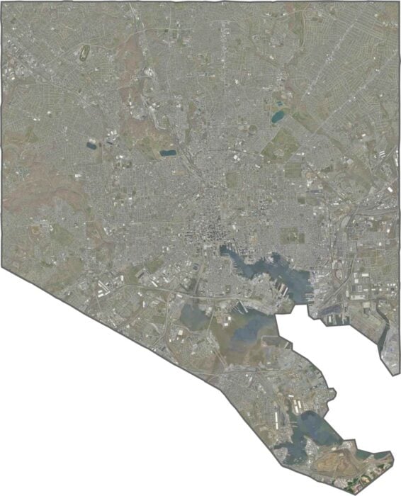 Baltimore City Map, Maryland - US County Maps
