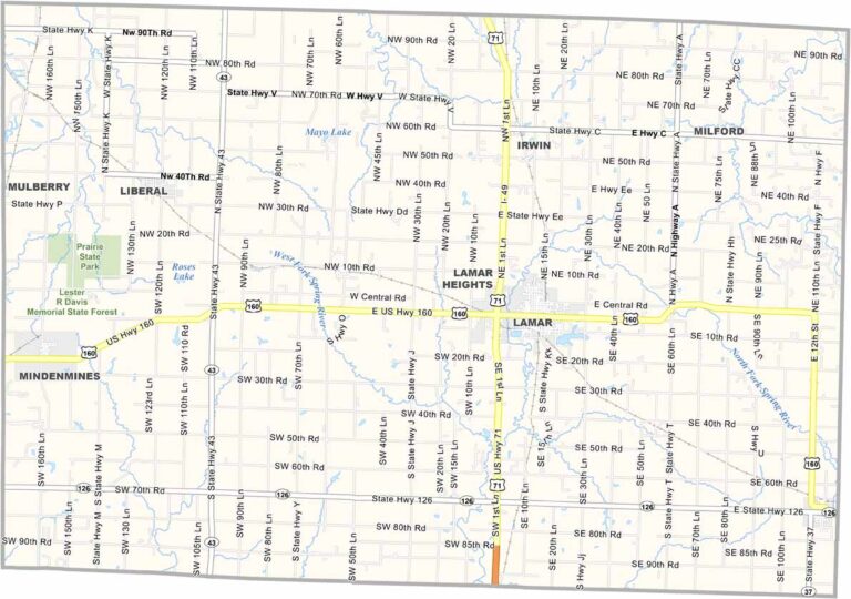 Christian County Map, Missouri - US County Maps