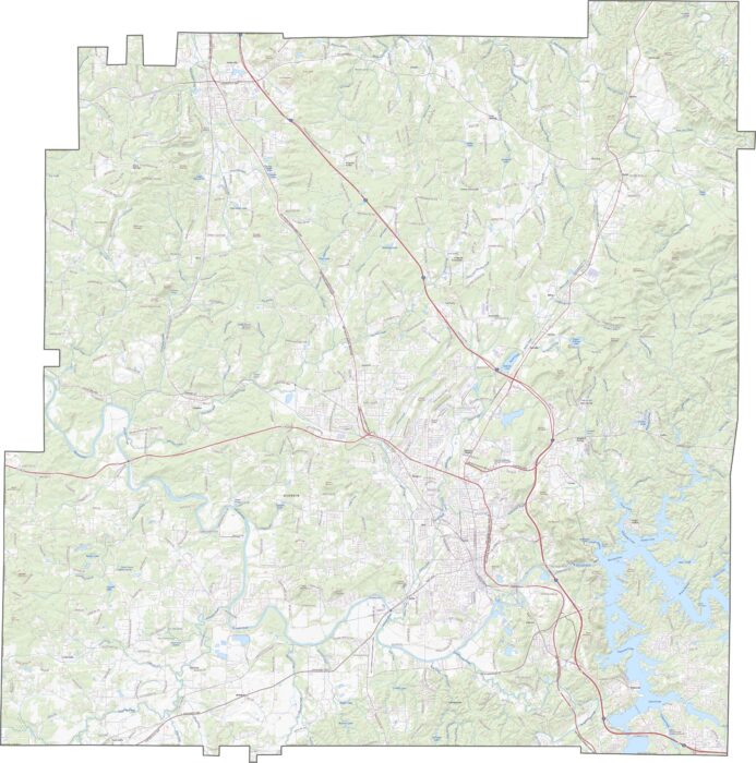 Bartow County Map, Georgia - US County Maps