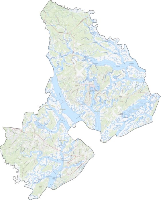 Beaufort County Map, South Carolina - US County Maps