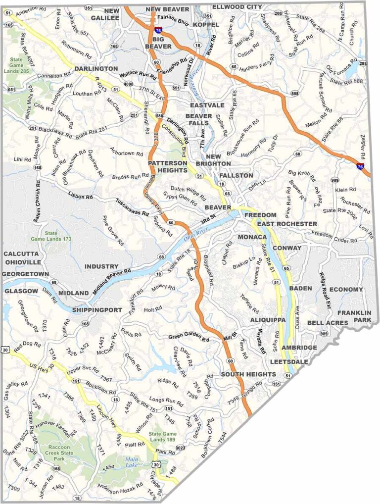 Juniata County Map, Pennsylvania - US County Maps