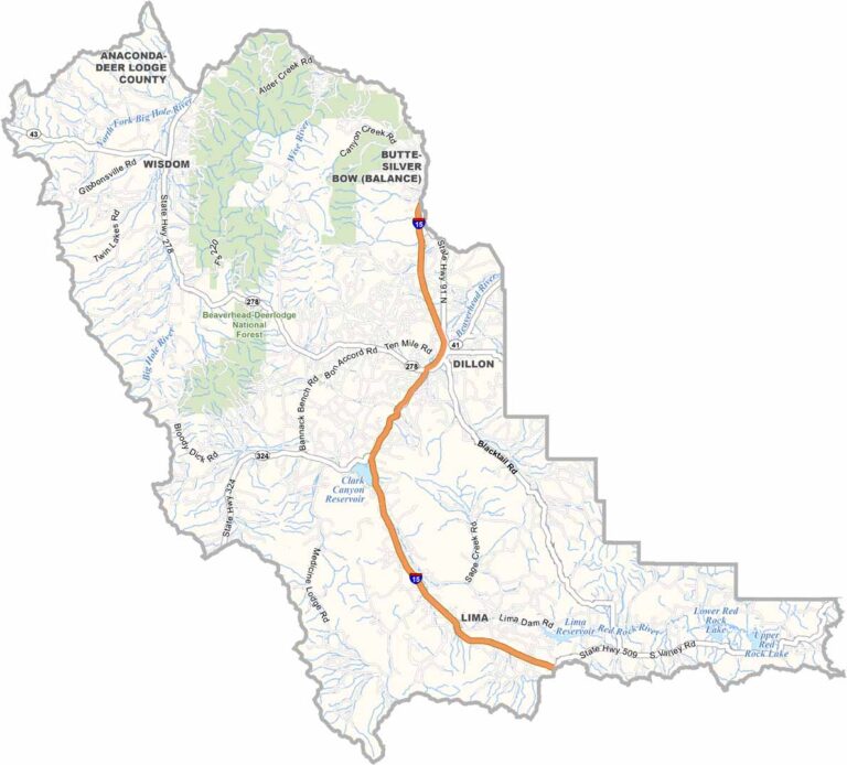 Montana County Map - US County Maps