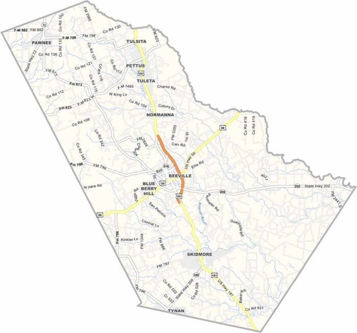 Austin County Map, Texas - US County Maps