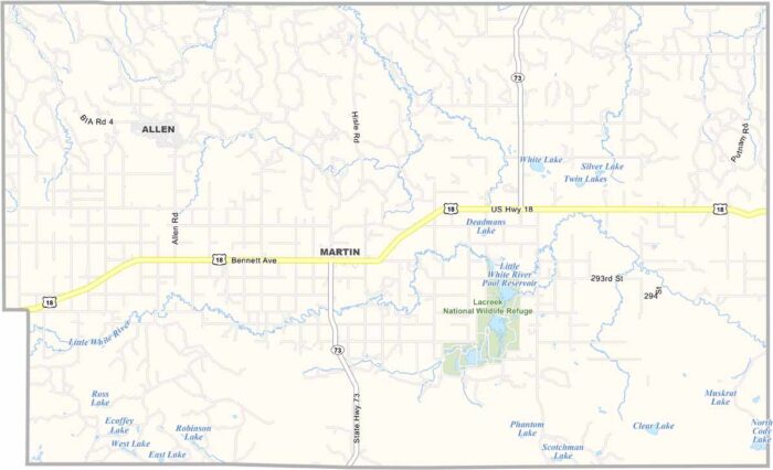 Codington County Map, South Dakota - US County Maps