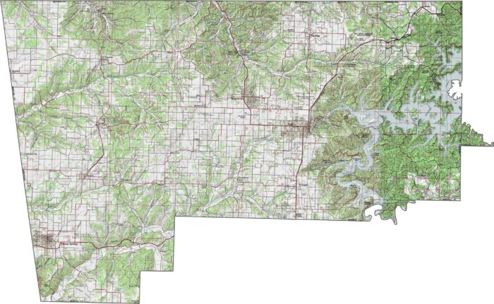 Benton County Map, Arkansas - US County Maps