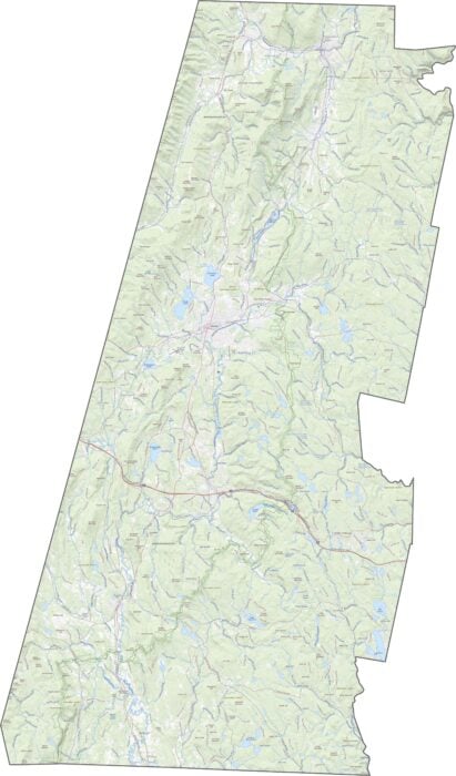 Berkshire County Map, Massachusetts - US County Maps