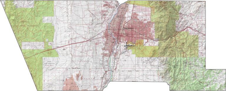 Bernalillo County Map, New Mexico - US County Maps