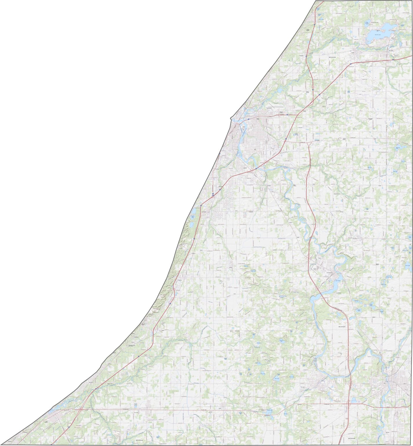 Berrien County Map, Michigan - US County Maps