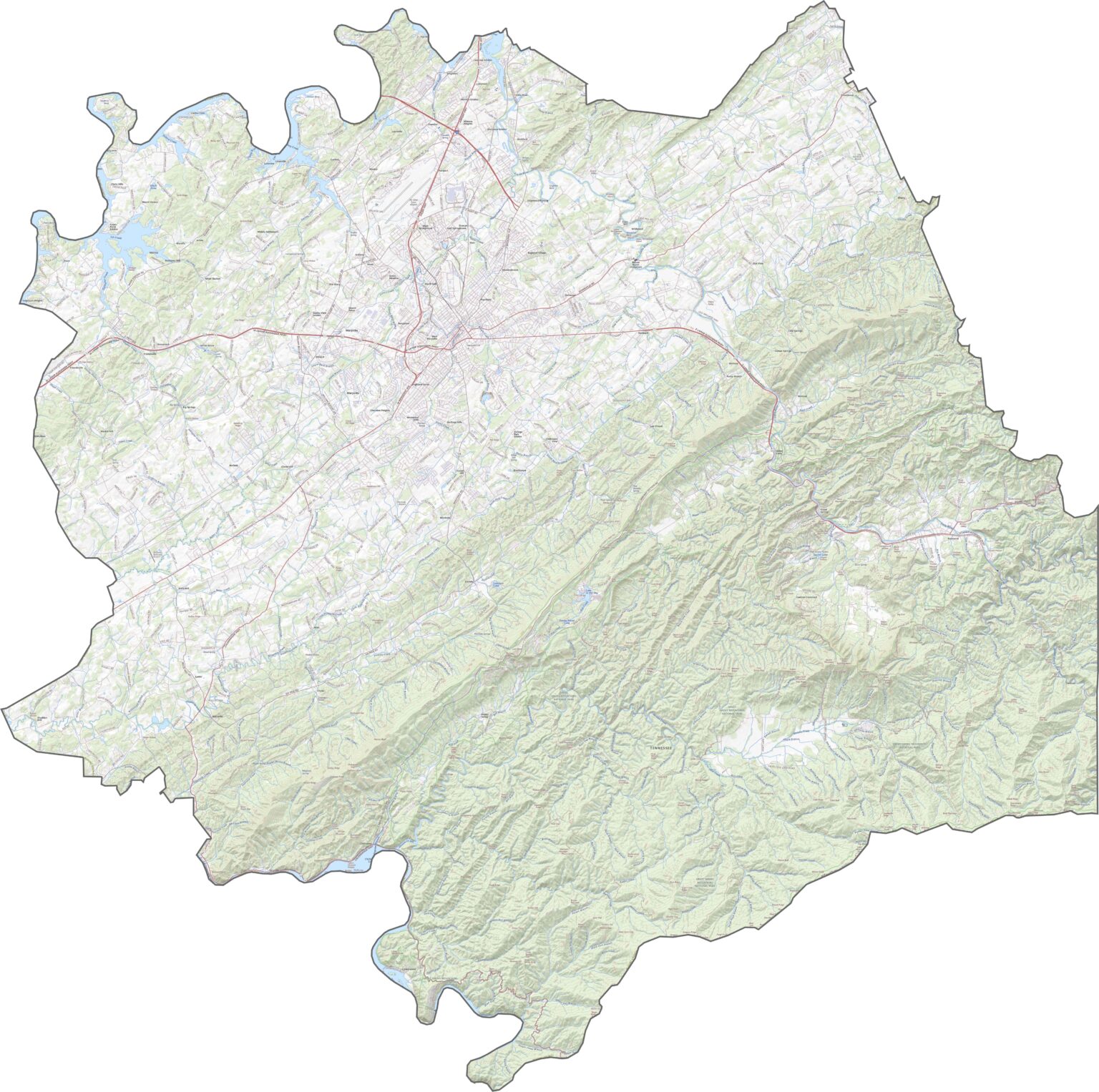Blount County Map, Tennessee - US County Maps