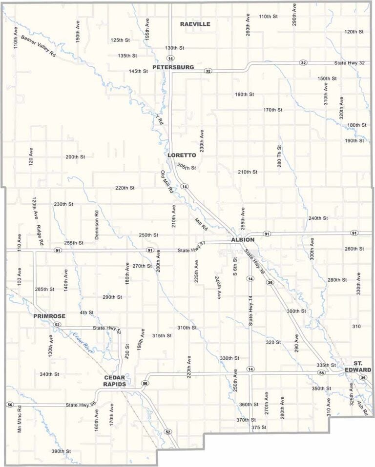 Nebraska County Map - US County Maps