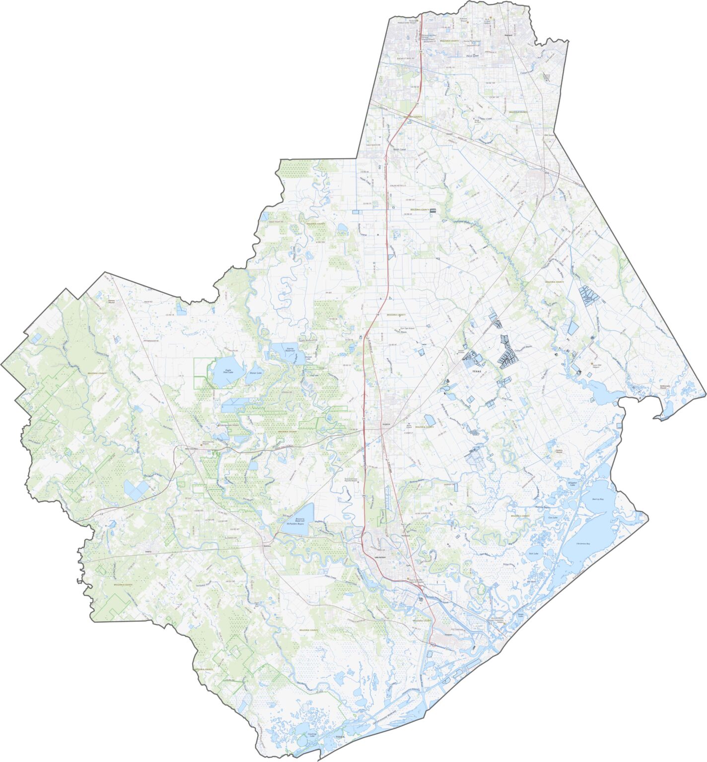 Brazoria County Map, Texas - US County Maps