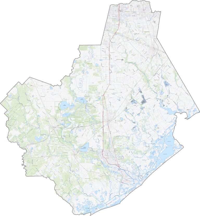 Brazoria County Map, Texas - US County Maps