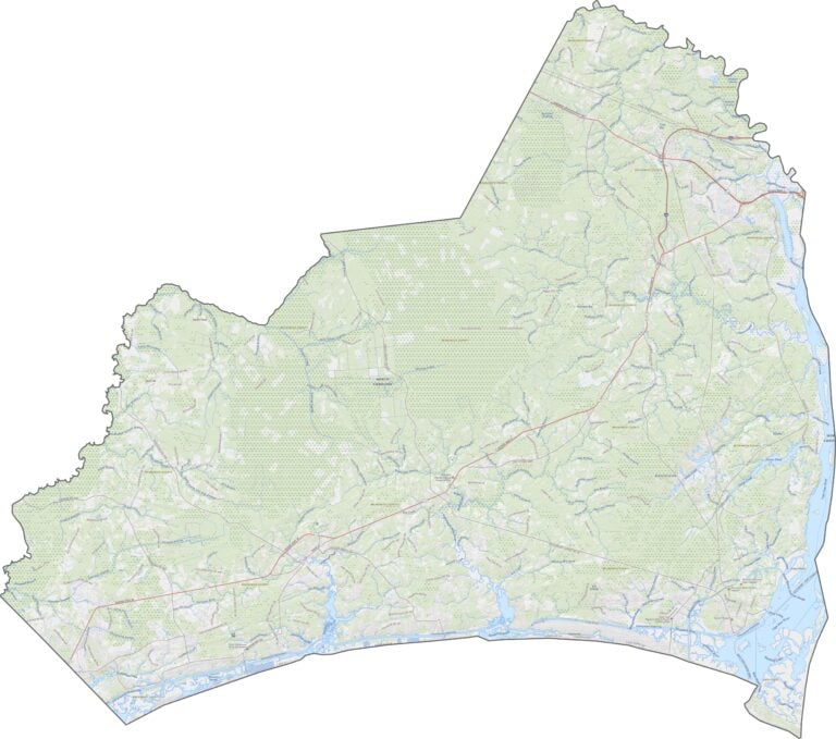 Brunswick County Map, North Carolina - US County Maps