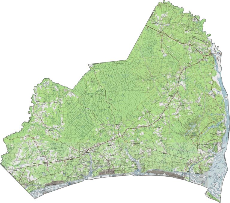 Brunswick County Map, North Carolina - US County Maps