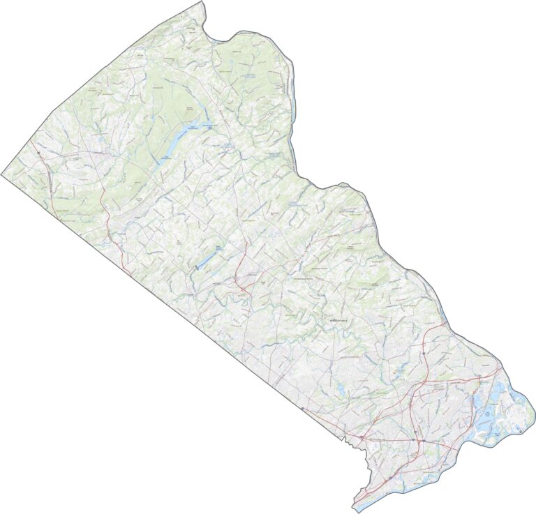 Bucks County Map, Pennsylvania - US County Maps