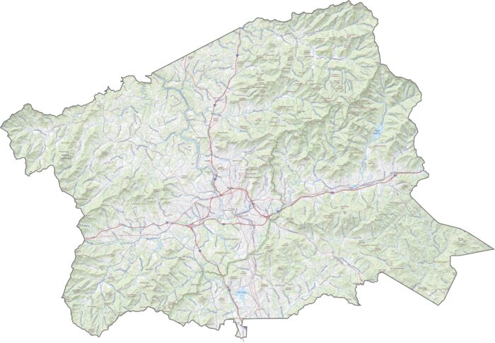 Buncombe County Map, North Carolina - US County Maps