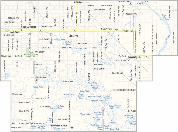 Ransom County Map, North Dakota - US County Maps