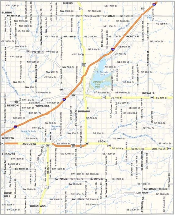 Linn County Map, Kansas - US County Maps