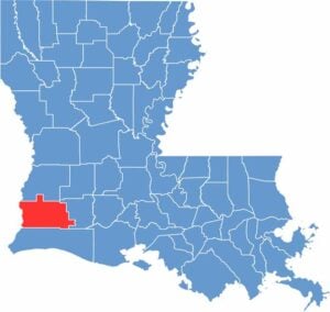 Calcasieu Parish Map, Louisiana - US County Maps