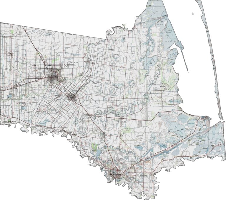 Cameron County Map, Texas - US County Maps