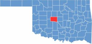 Canadian County Map, Oklahoma - US County Maps