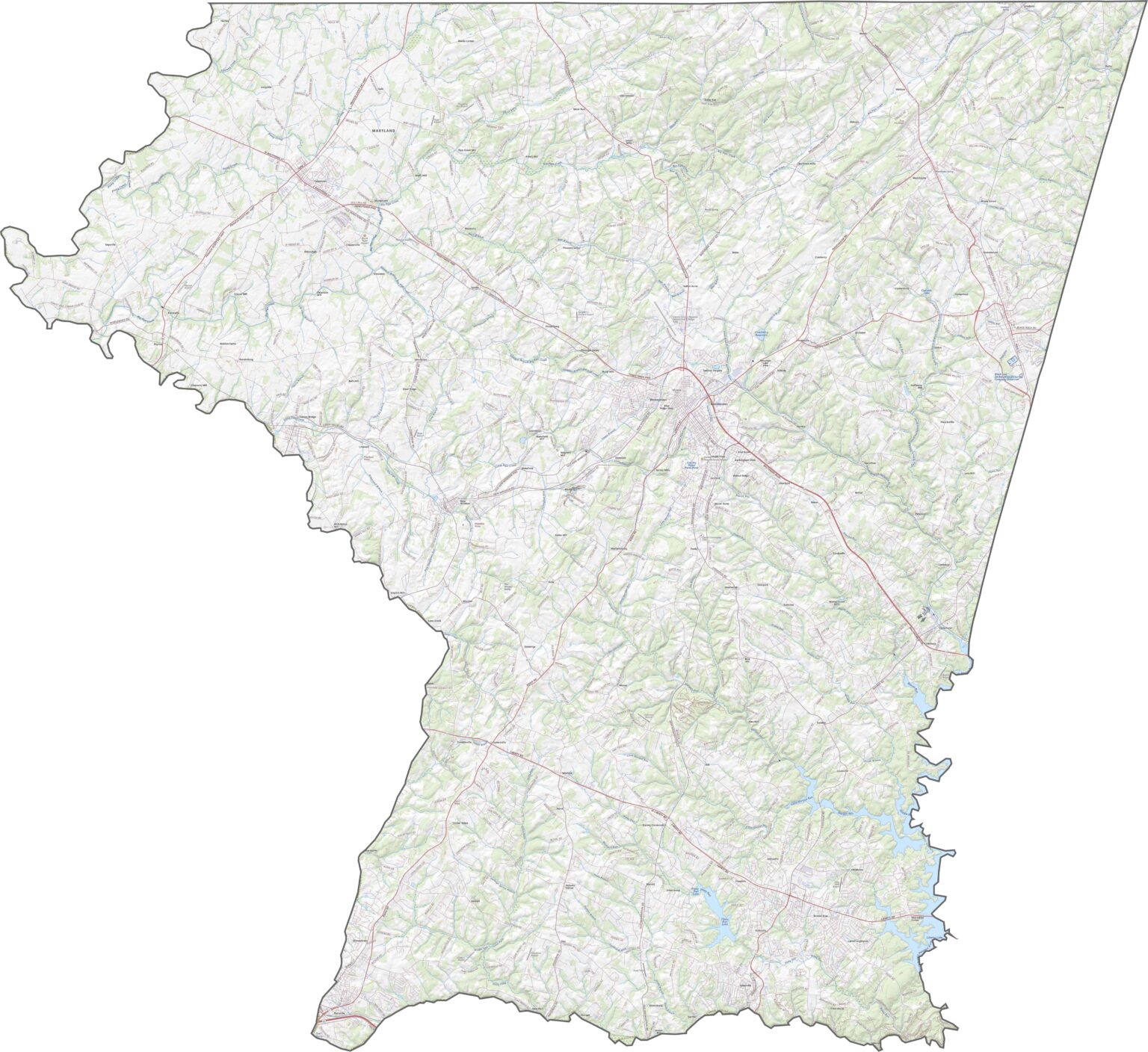 Carroll County Map, Maryland - US County Maps