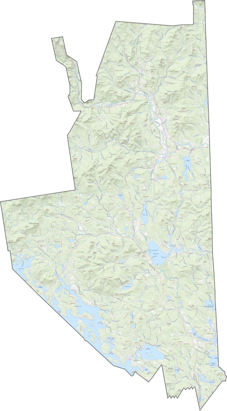 Carroll County Map, New Hampshire - US County Maps