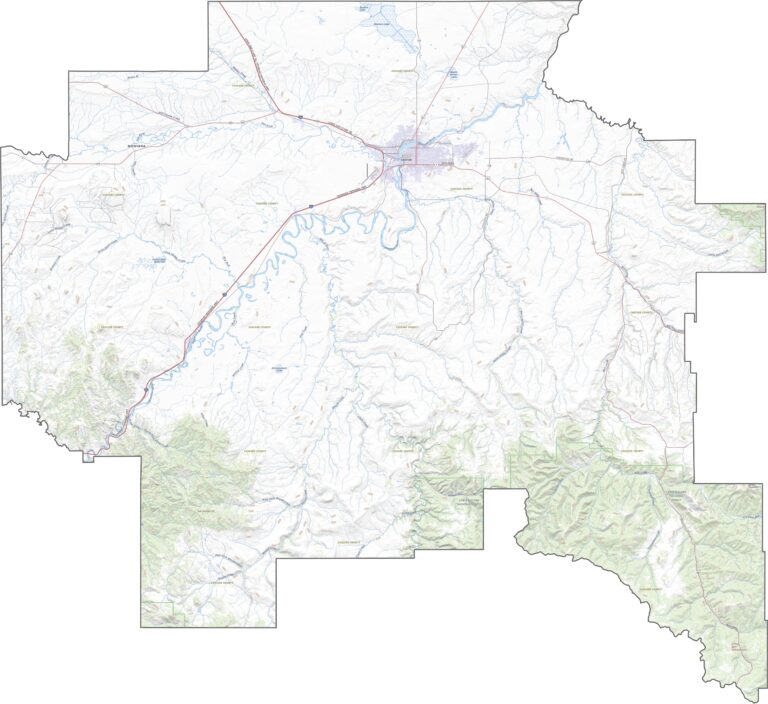 Cascade County Map, Montana - US County Maps