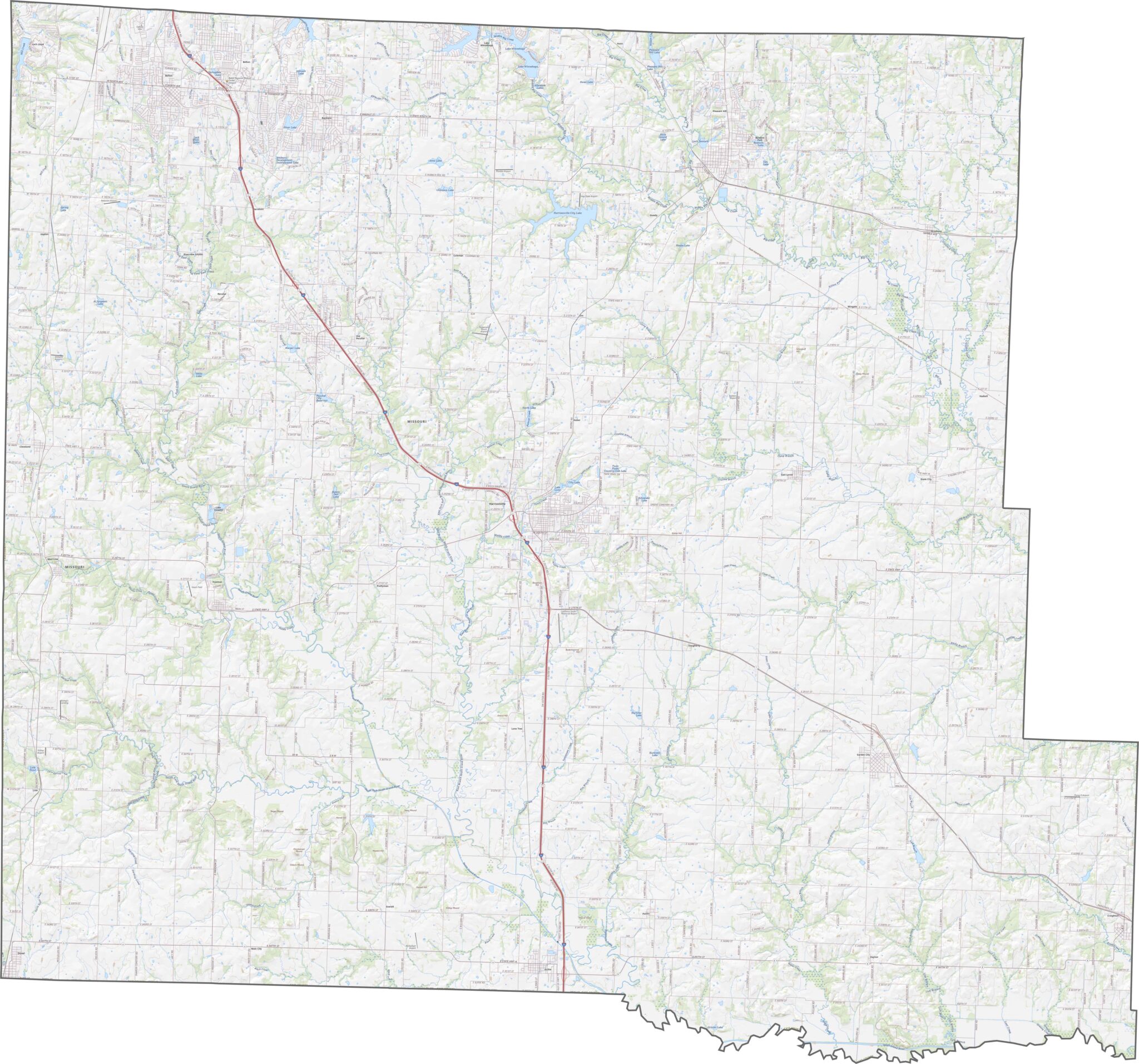 Cass County Map, Missouri - US County Maps
