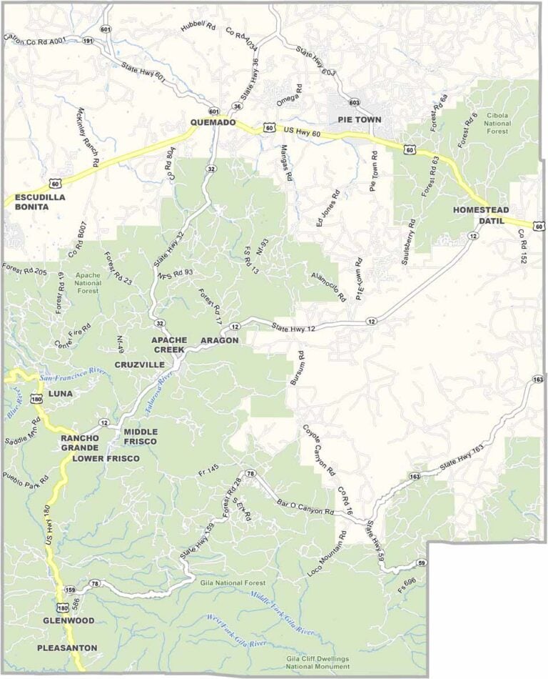 Apache County Map, Arizona - US County Maps Apache County Map, Arizona - US County Maps