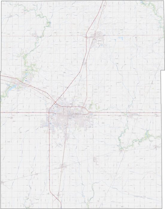 Champaign County Map, Illinois - US County Maps