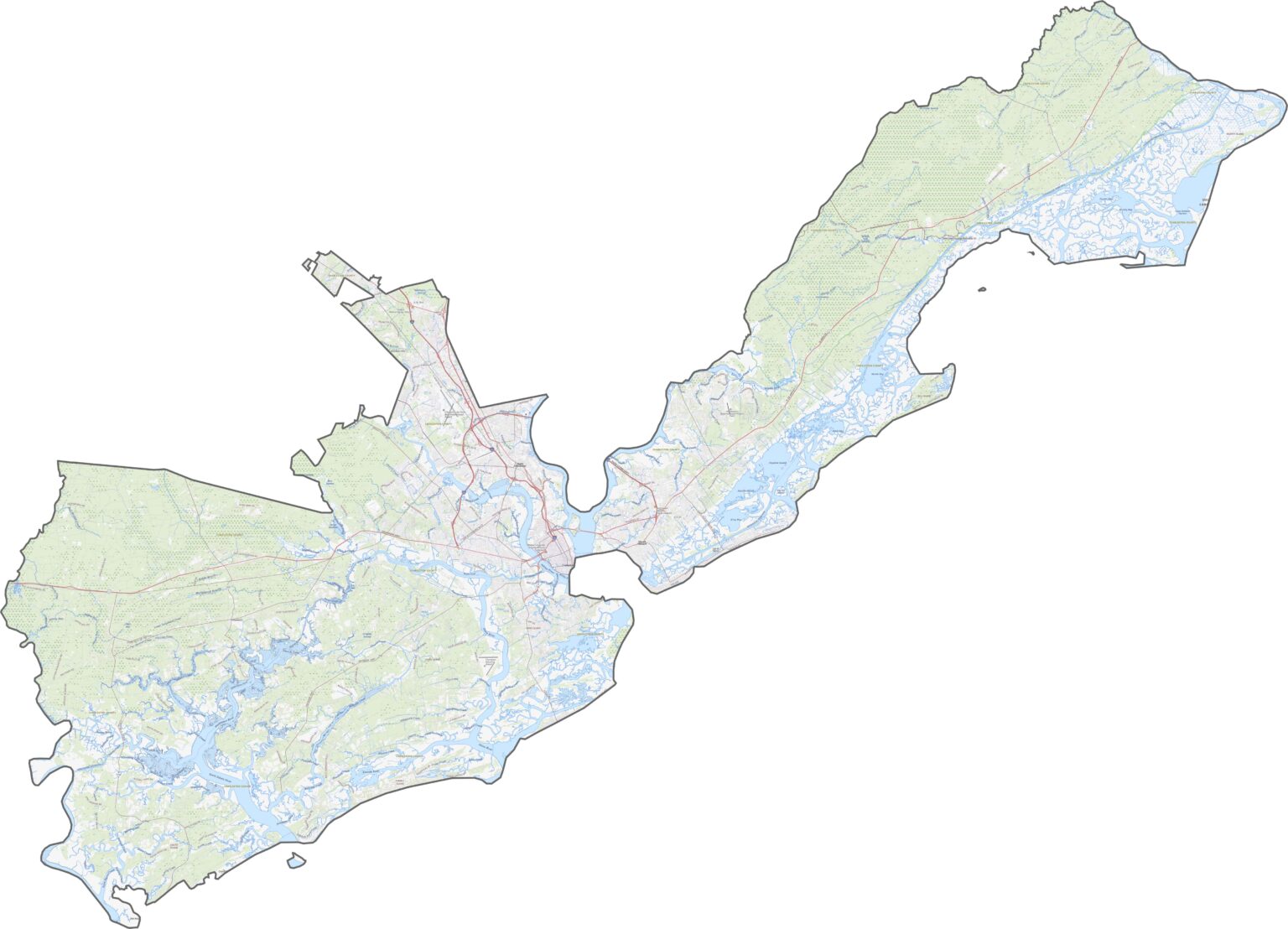 Charleston County Map, South Carolina - US County Maps
