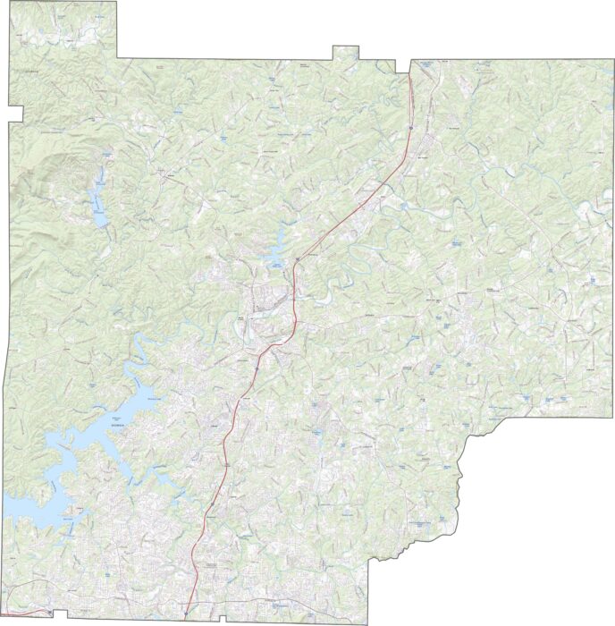 Cherokee County Map, Georgia - US County Maps