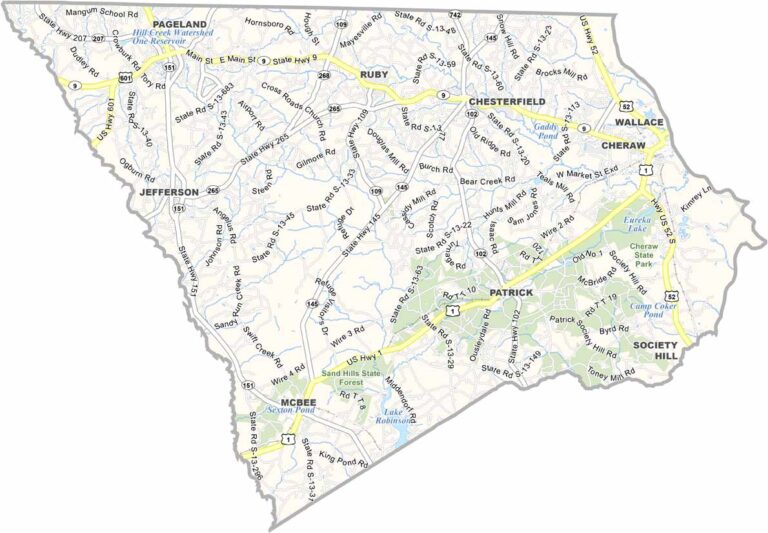 Calhoun County Map, South Carolina - US County Maps
