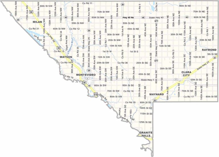 Mower County Map, Minnesota - US County Maps