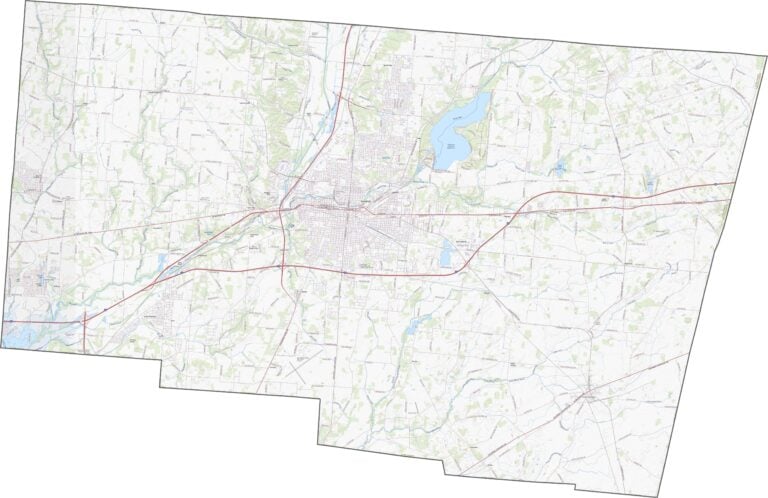Clark County Map, Ohio - US County Maps