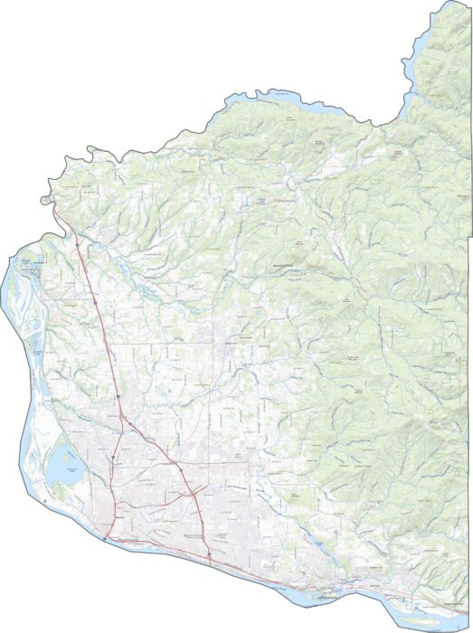 Clark County Map, Washington - US County Maps