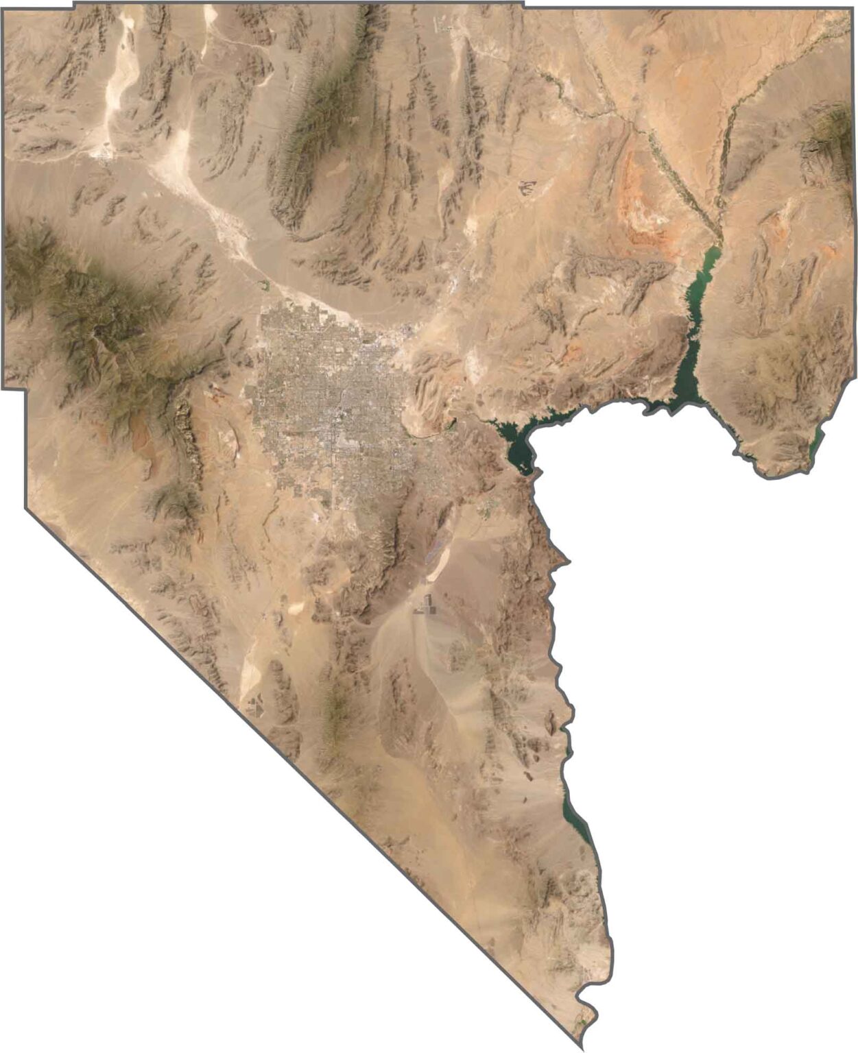 Clark County Map, Nevada - US County Maps