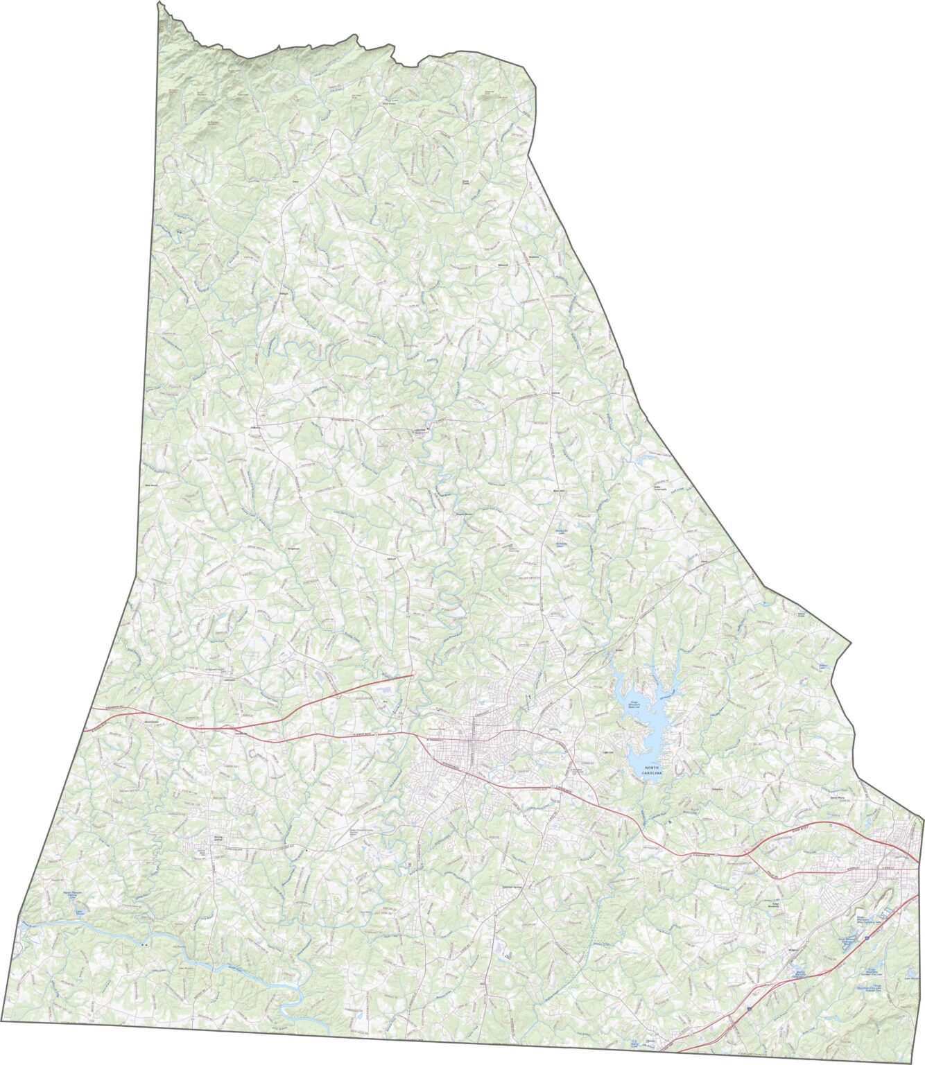 Cleveland County Map, North Carolina - US County Maps